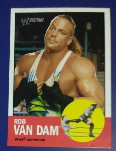 2007 WWE Topps Heritage Rob Van Dam #25 Wrestling Card WWF WCW ECW RVD ...