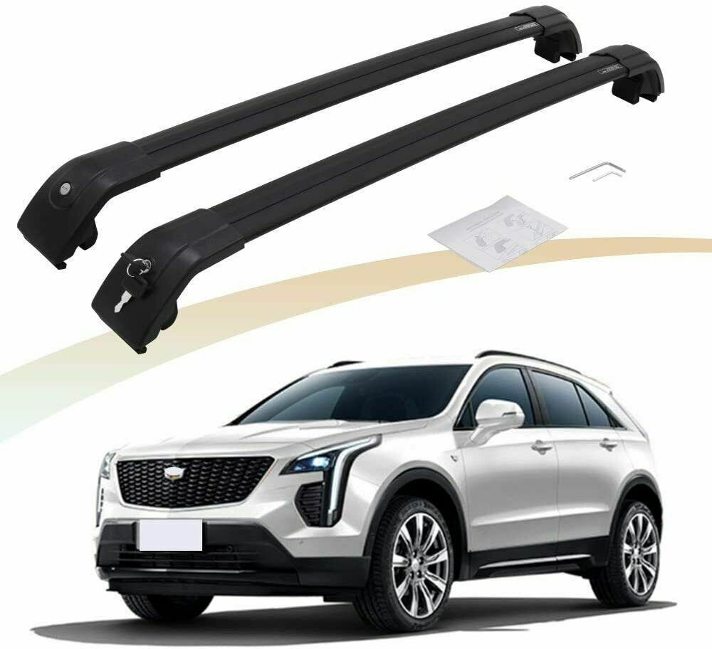 2Pcs Aluminum Roof Rail Rack Cross Bar Crossbar Fits for Cadillac XT4 ...