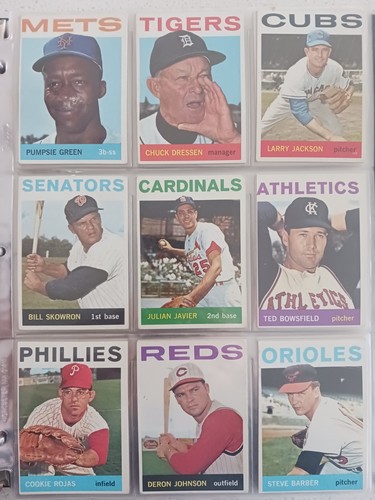 1964 Topps Complete Set (587) VG/EX w/13 Graded Cards PSA Mantle, Rose ...