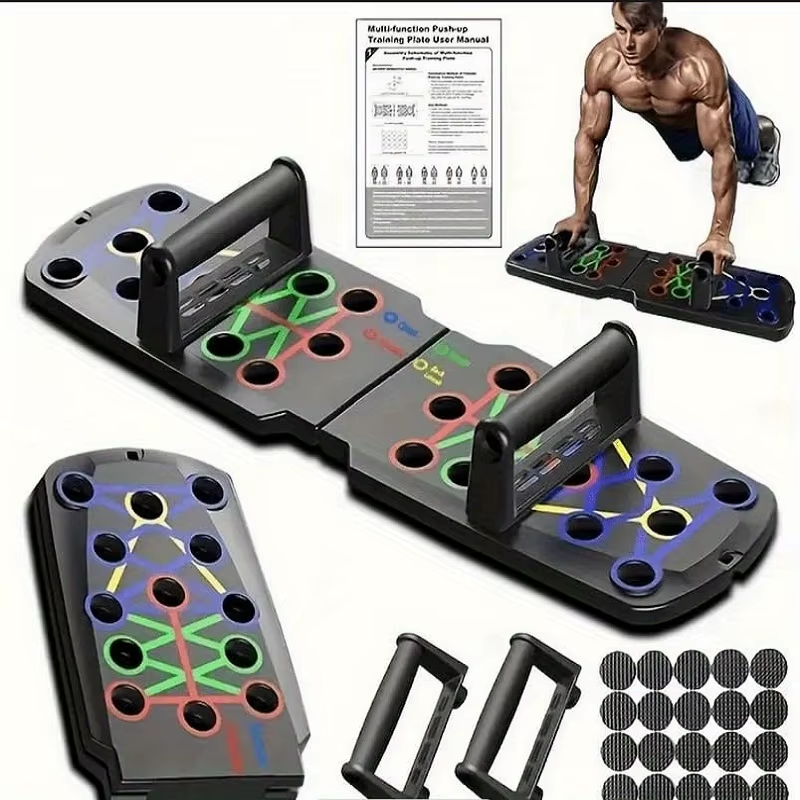 Solid Push up Board Home Workout Equipment Multi-Functional Pushup ...
