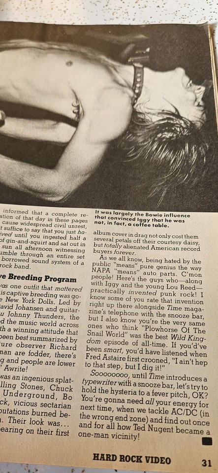 1986 Hard Rock Video Magazine Ratt, Randy Rhoads, Led Zep, Nick Jones ...