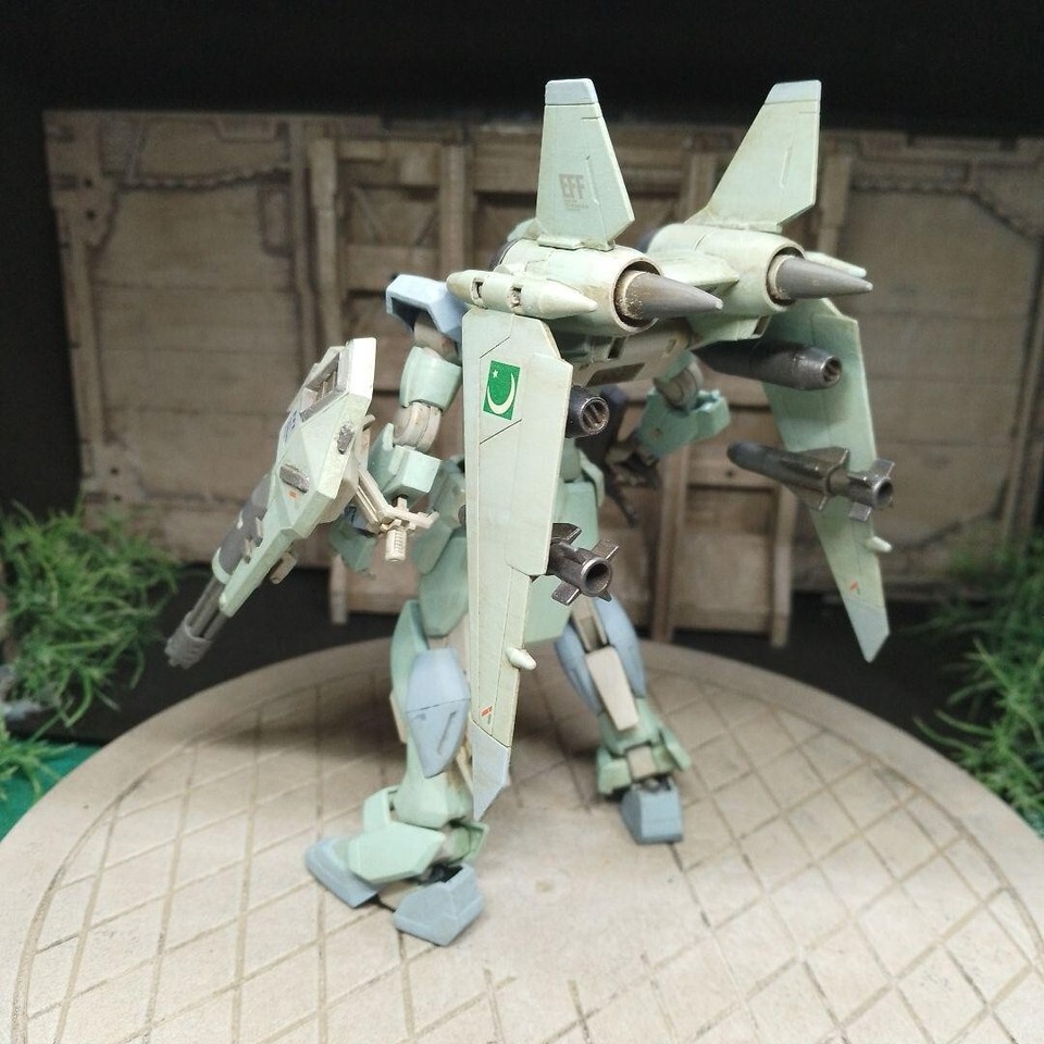 GUNDAM GM Original Custom Mixing Mixed Weathering Painted 1:144 BANDAI ...