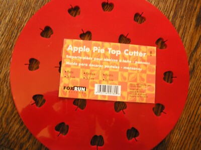 Fox Run APPLE PIE TOP CUTTER Plastic 9.5" in Diameter #4780~~NWT!! | eBay