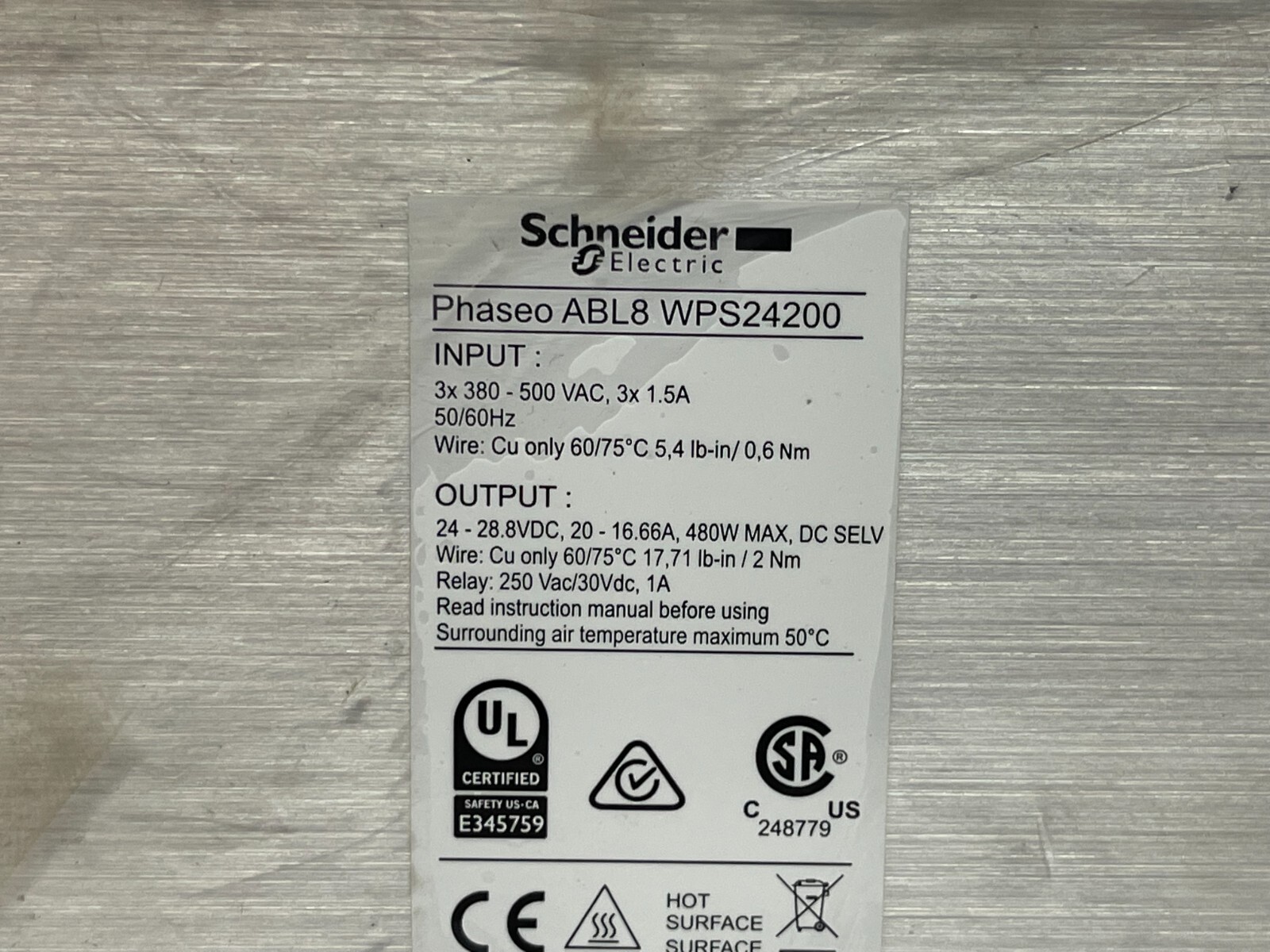 Schneider Electric Phaseo ABL8WPS24200 | eBay