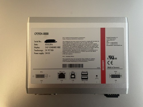 CP2924-0000 Beckhoff CP2924-0000 24” Monitor Display NEW IN BOX | eBay