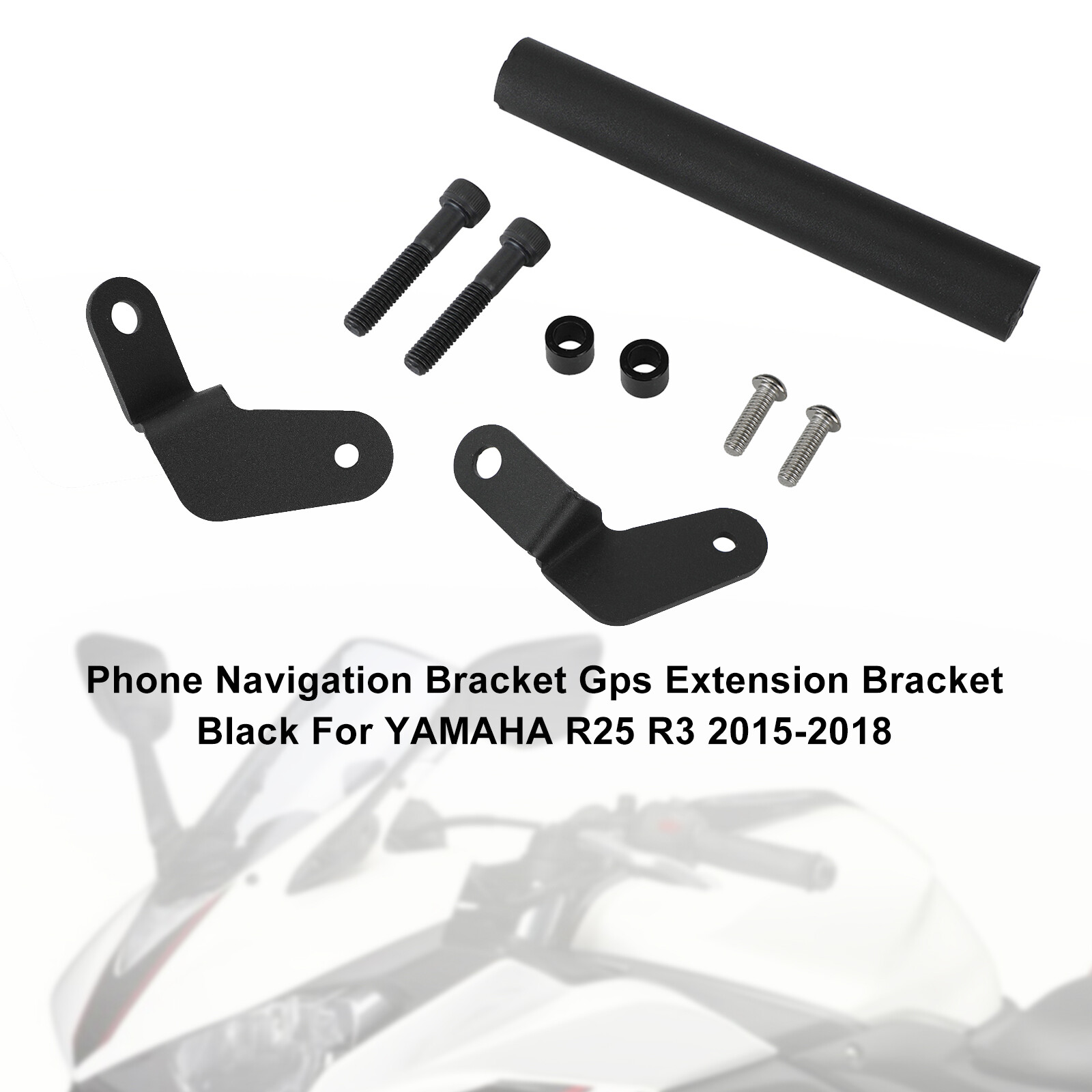 Gps Extension Bracket Phone Navi Bracket Black Fits For Yamaha R25 R3 ...