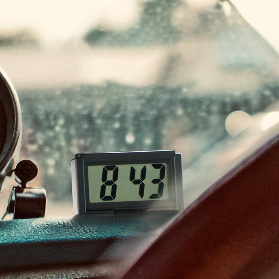 Mini Digital Clock Decorative Large Screen Car Clock Mini Clocks ...
