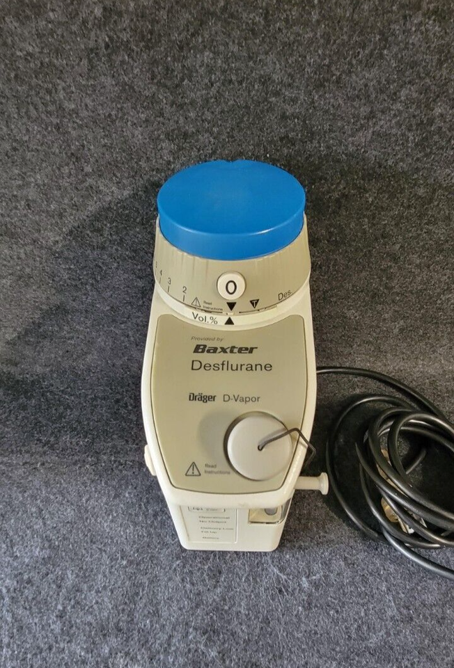 BAXTER DRAGER D-VAPOR DESFLURANE VAPORIZER SOFTWARE VERSION 2.03 | eBay