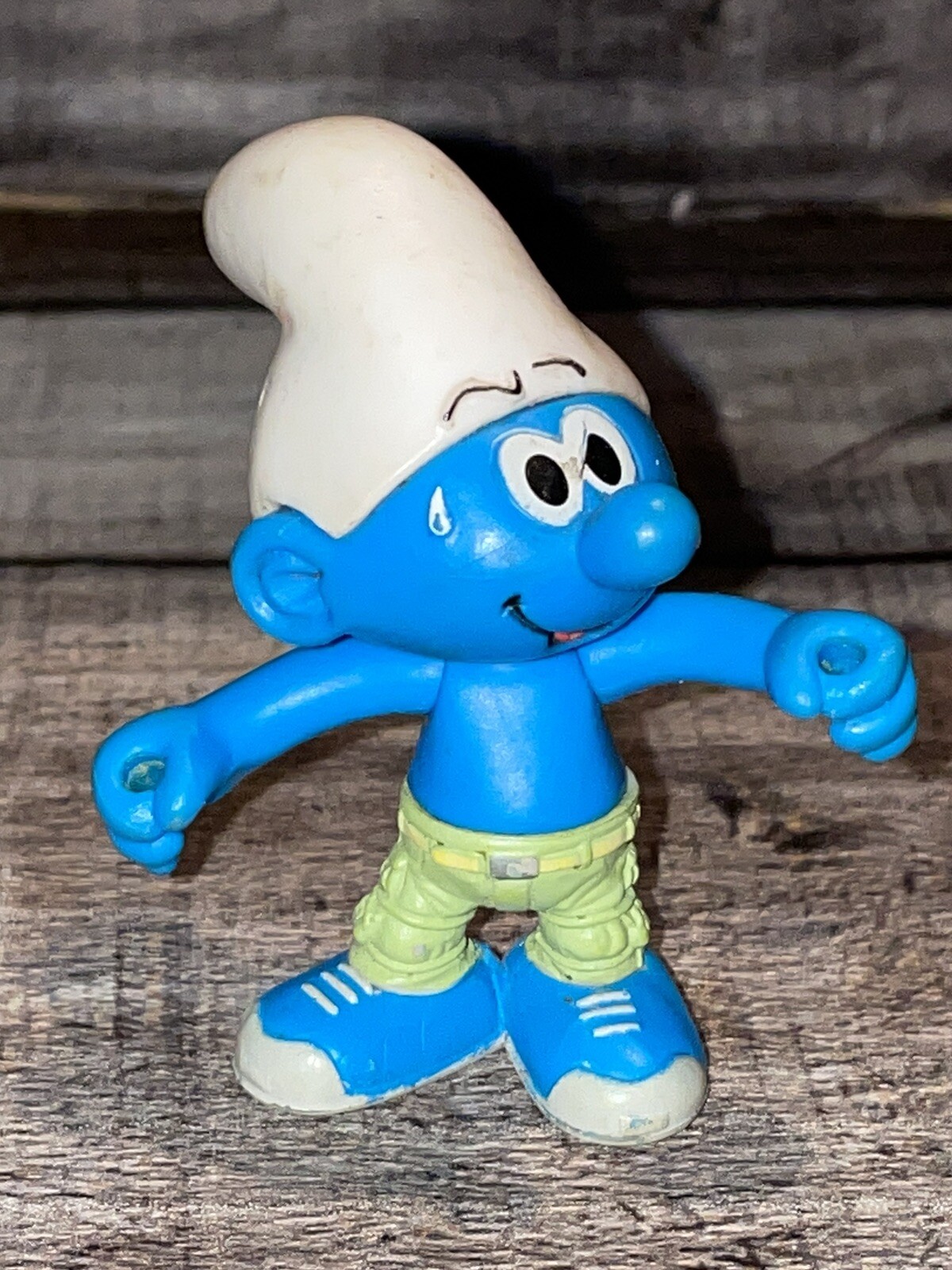 RARE 2009 PEYO SMURFS FIGURE LAFIG JAKKS DRUMMER SMURF POSEABLE ...