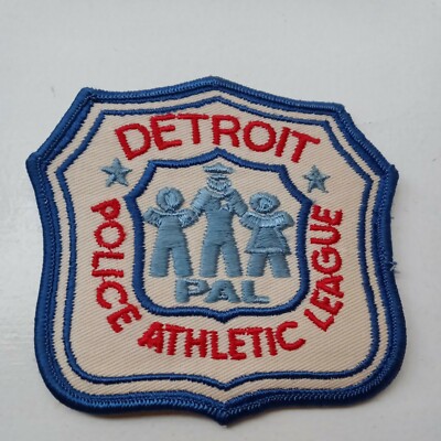 NEW Detroit Police Athletic League P.A.L. / PAL Badge Patch Red White ...
