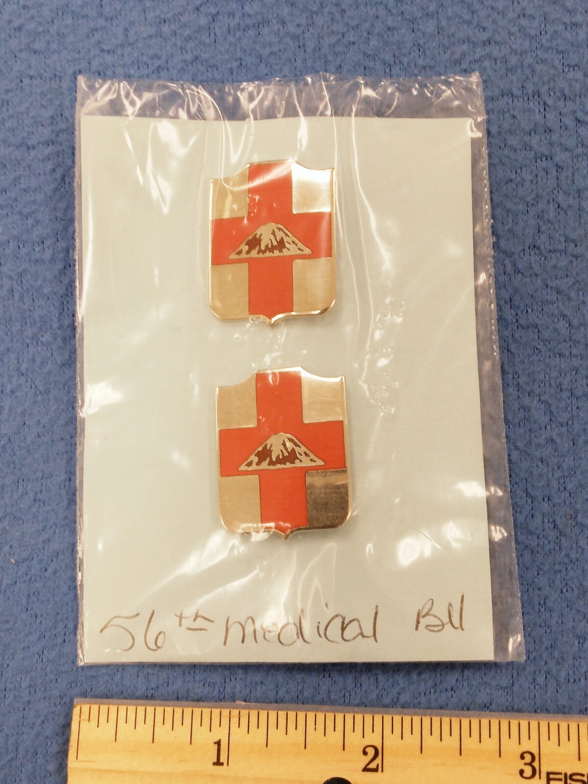 PAIR OF - US Army 56th MEDICAL BATTALION Unit DI DUI Crest PINS | eBay