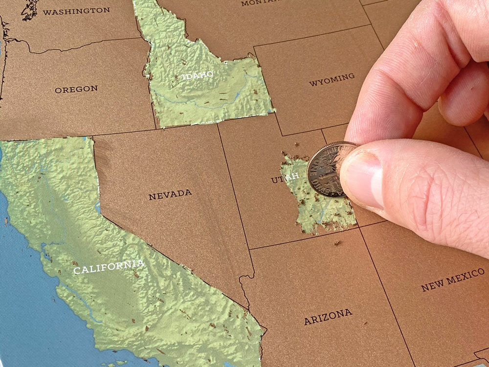 United States Map To Scale 8 5 X 11