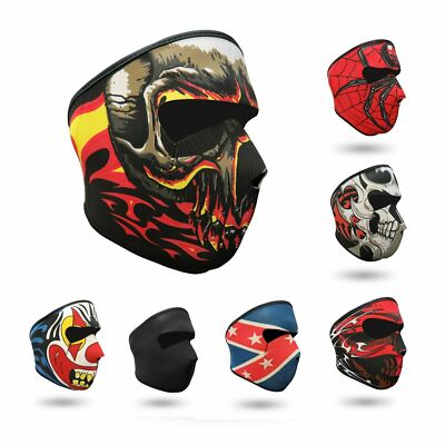 Halloween Full Face Mask Motorcycle Skiing Snowboard Bike Ski Quad ...