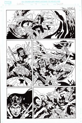 Namor 7p11 Original comic art Paul Davidson Submariner Marvel | eBay