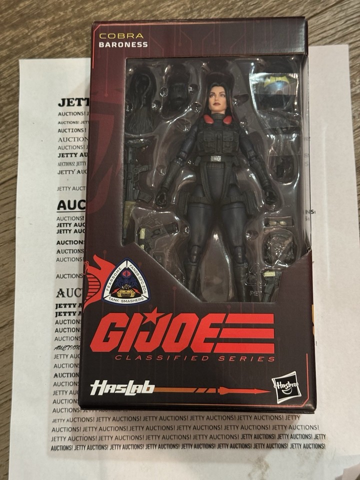 Hasbro G.I. Joe Classified HasLab Rattler Cobra Pilot Baroness Figure ...