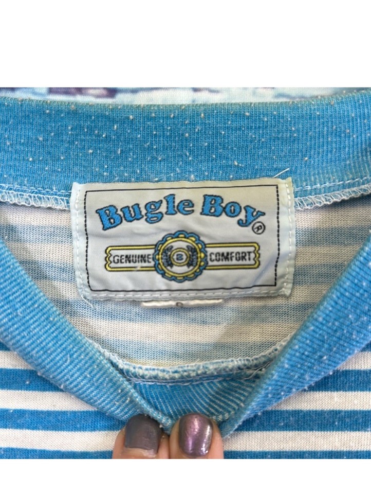 Bugle Boy Striped Shirt Vintage Size S | eBay