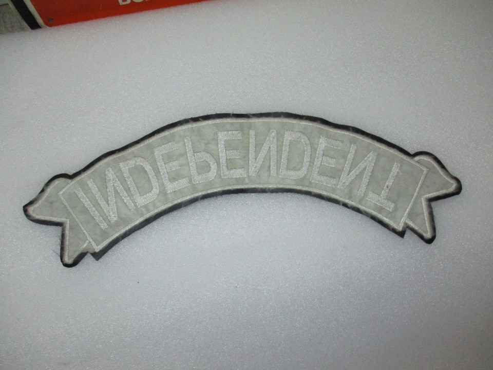 MOTORCYCLE BIKER BOTTOM ROCKER PATCH INDEPENDENT MC | eBay