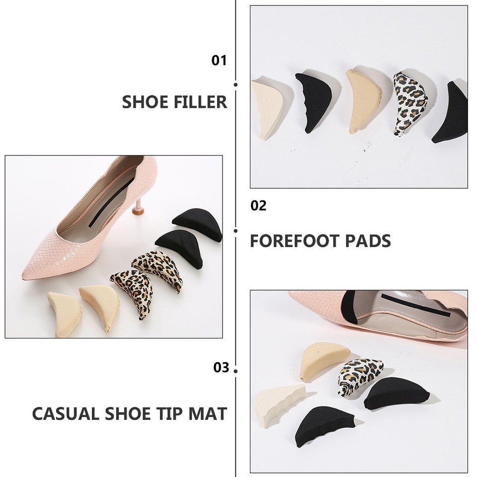 3 Pairs Sneakers Support Shoe Filler Toe Cushions for Shoes High-heeled ...