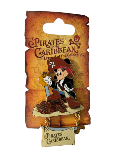 DLR 2006 PIRATES OF THE CARIBBEAN PIN - PIRATE MICKEY MOUSE WITH SWORD ...