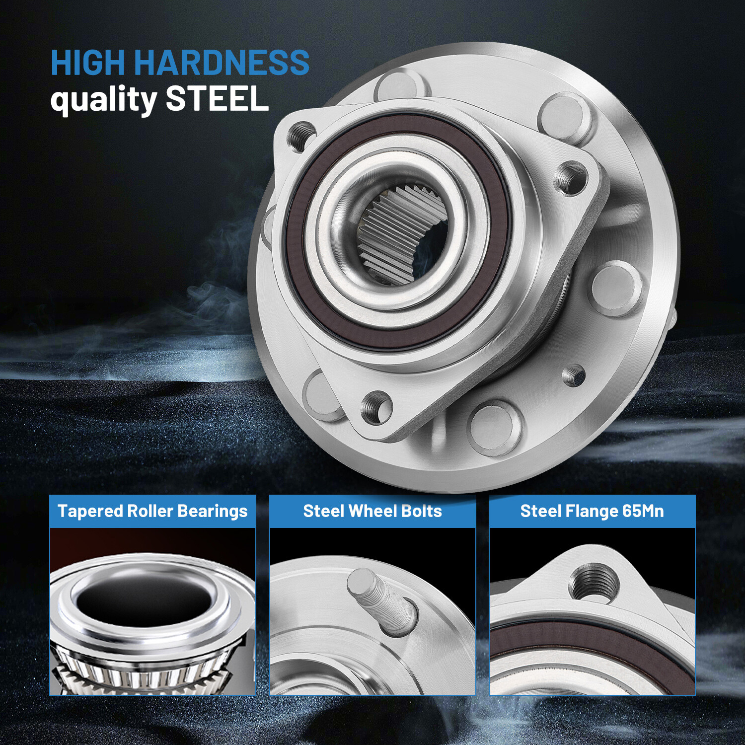 Full Set Front and Rear Wheel Bearing Hubs for Chevy Traverse Enclave ...