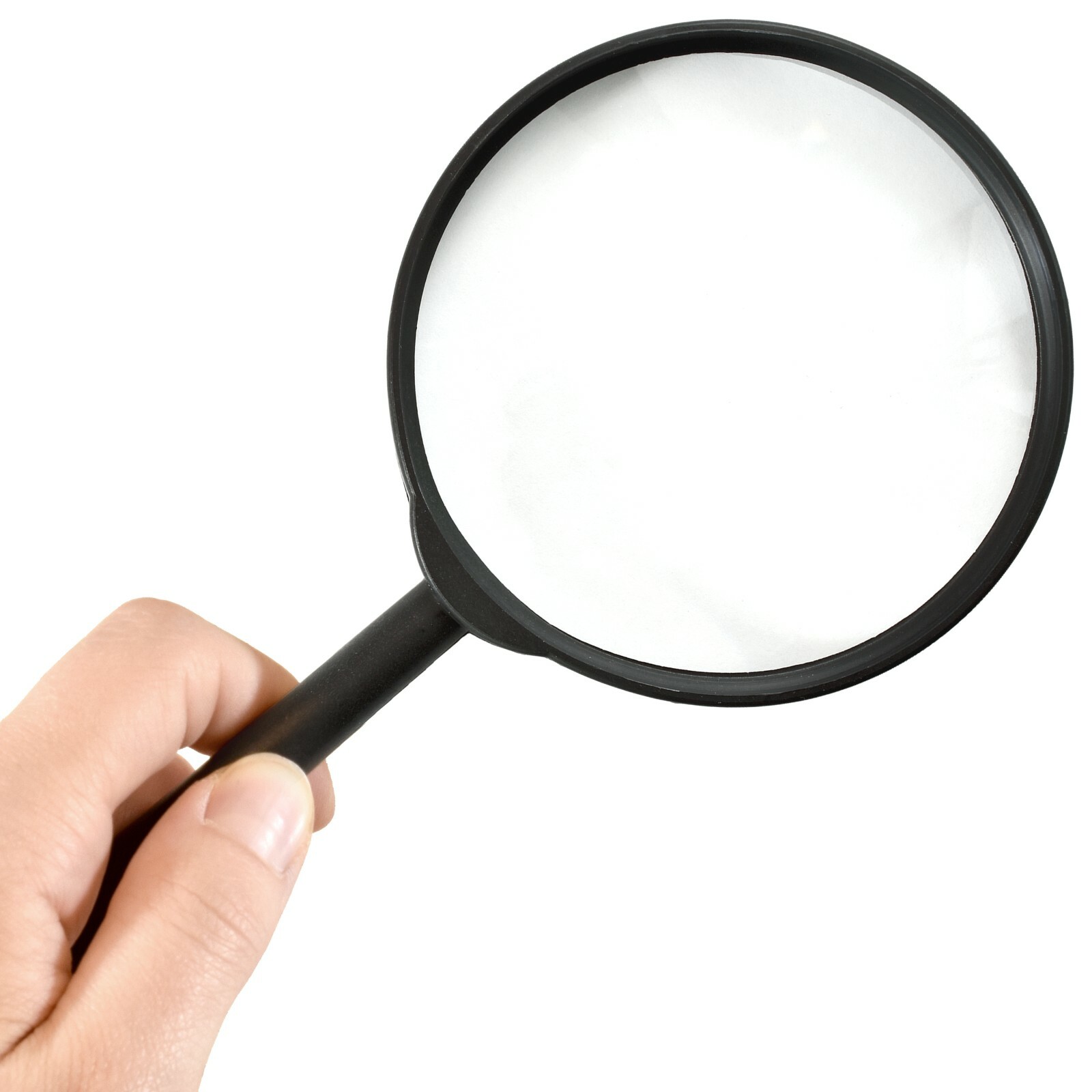 LARGE 9cm Magnifying Glass Handheld Magnifier 3X Lens Fine Print Map ...