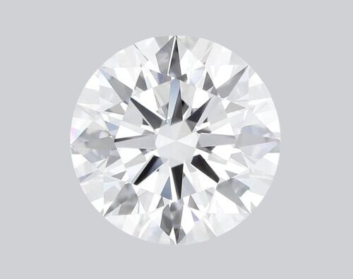 5CT Round Cut Lab Grown Certified Natural D Color FL Clarity Loose ...