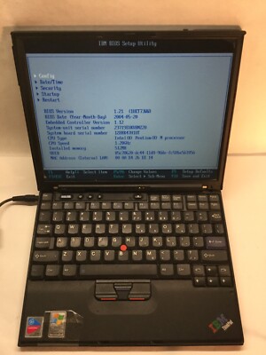 IBM ThinkPad X40 12" Laptop Pentium M -VINTAGE- BOOTS TO BIOS -MZ | eBay