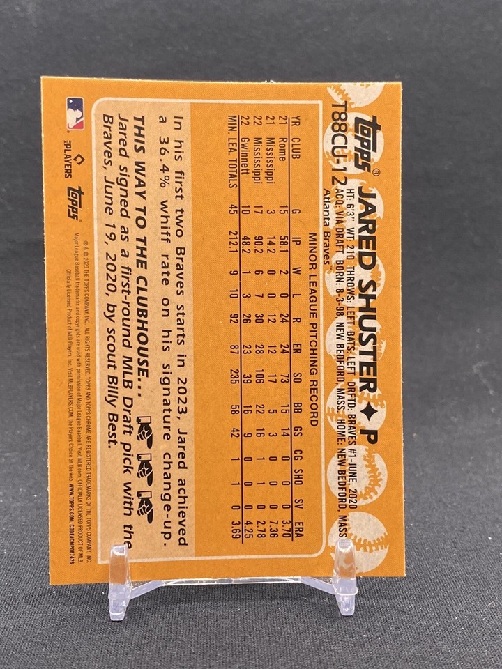 2023 Topps Chrome Update Jared Shuster #T88CU-12 Rookie Card RC Mojo ...