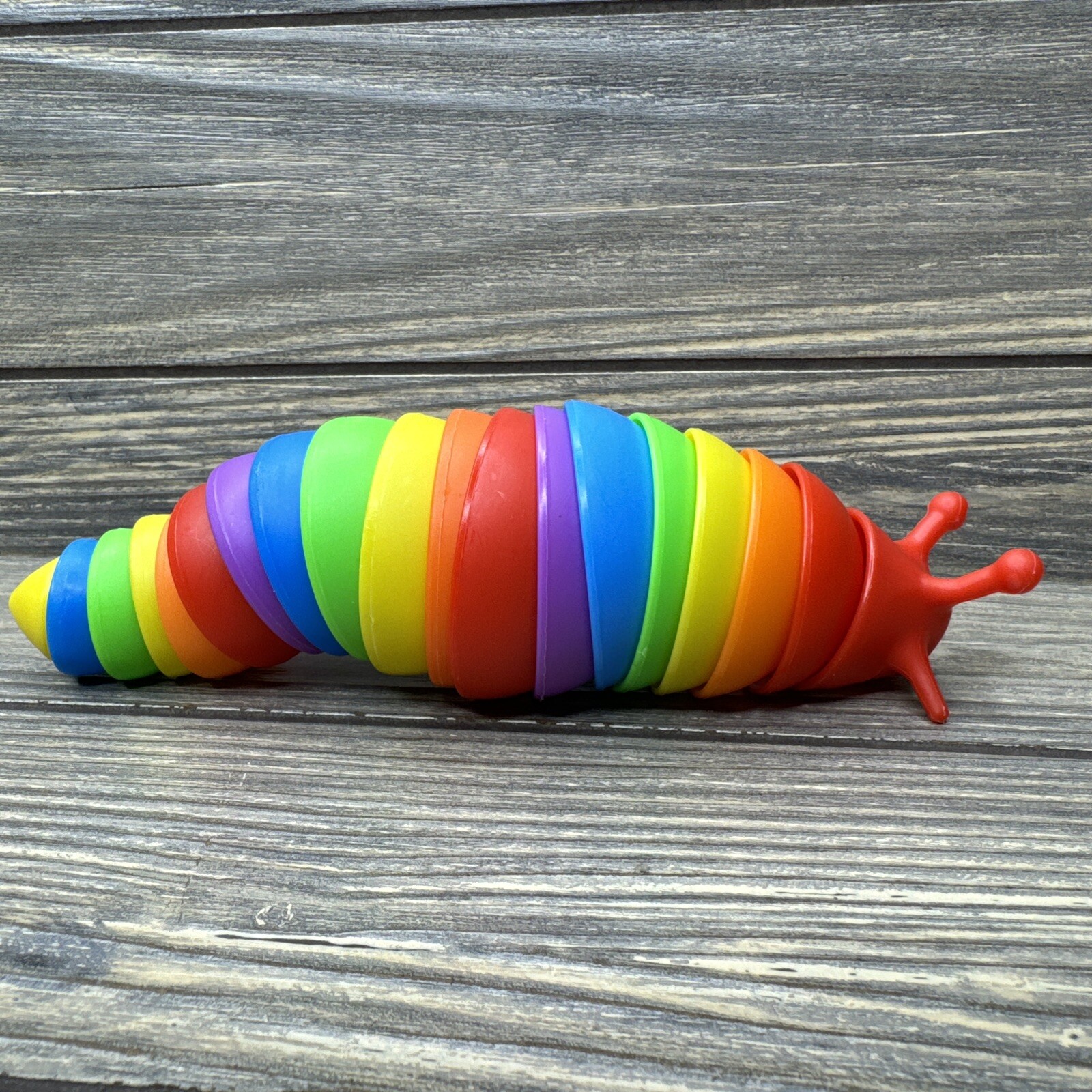 Multicolored Rainbow Caterpillar Slug Fidget Sensory Toy | eBay