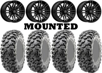 Kit 4 Maxxis Carnivore R/T Tires 30x10-14 on MSA M40 Rogue Machined ...