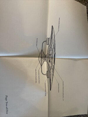 Star Trek,the Next Generation GALAXY CLASS blueprints USS ENTERPRISE ...