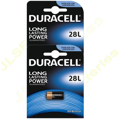 2 x DURACELL 28L 6v Photo BATTERIES PX28L L544 2CR1/3N | eBay
