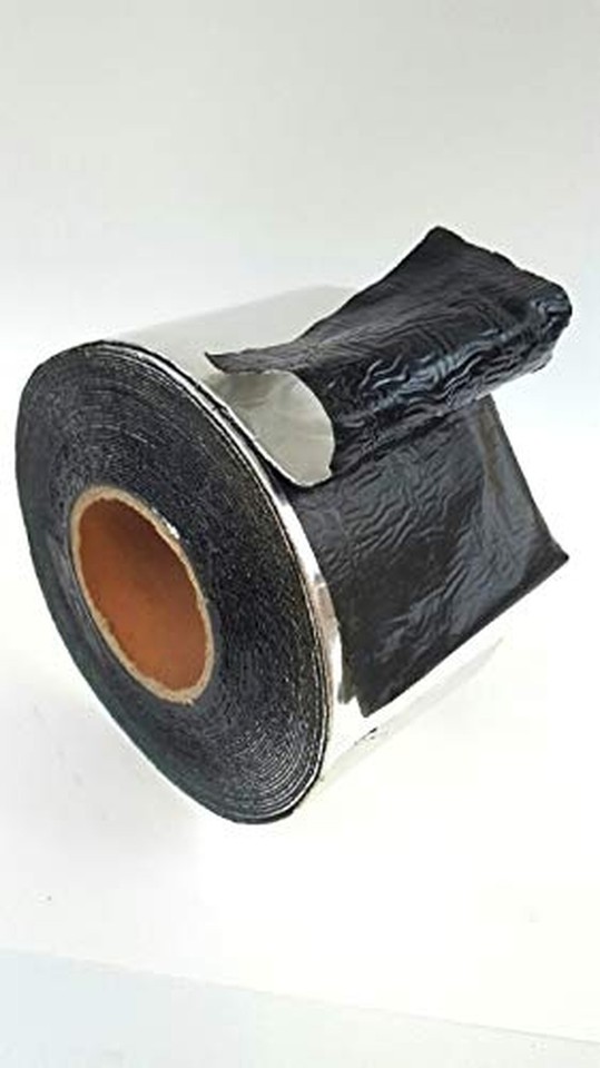 MVP Aluminum Foil Tape with Butyl Rubber Backing 4" x 50' Roll - 50 Mil ...