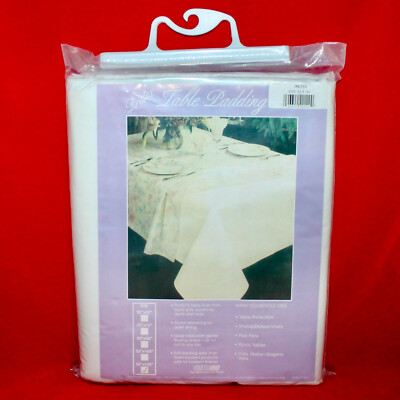 New PROTEX TABLE PADDING 52" X 120" Rectangular Ivory Cut to Any Size ...