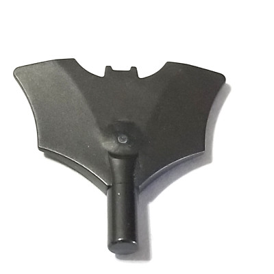 LEGO Batman Batarang Weapon with Bar Peal Titanium Dark Gray Part ...
