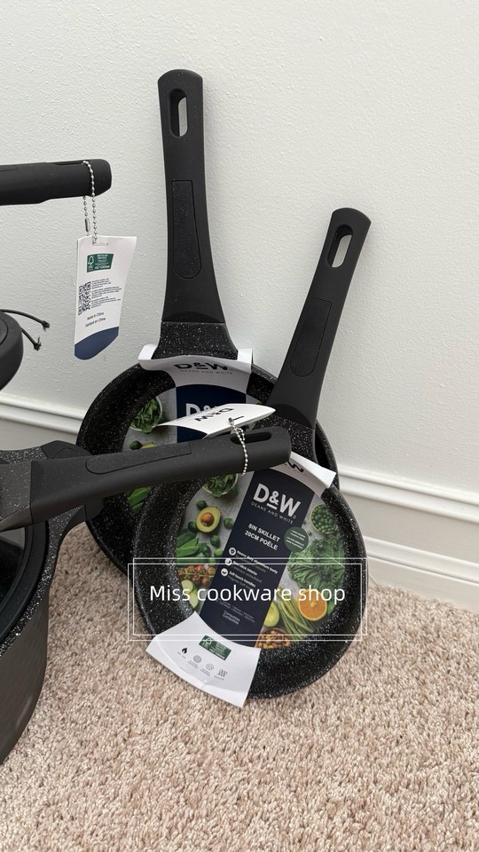 D&W Deane & White Cookware Collection Set 10 pc Color Black Casserole ...