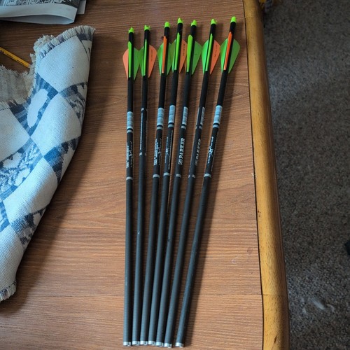 Barely used 7 Parker 20" Carbon Crossbow Bolts w/ Capture Nocks, Carbon ...