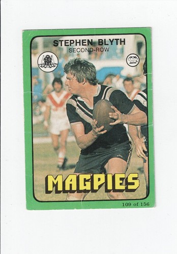1978 Scanlens Rugby League Stephen Blyth #109 | eBay