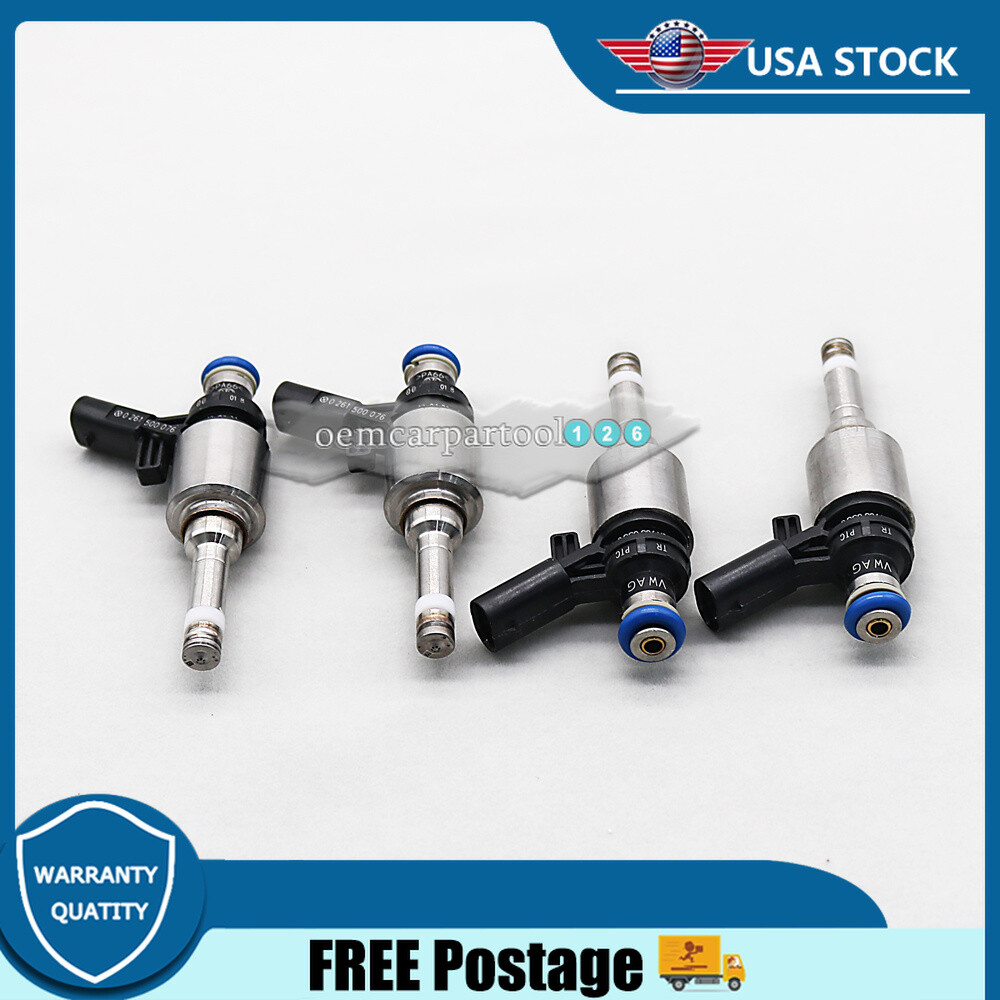 Set(4) Fuel injectors For VW Beetle GTI Passat Tiguan 2.0L 06H906036P ...