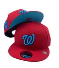 Washington Nationals Red MLB 2023 Father's Days New Era 9Fifty Snapback ...