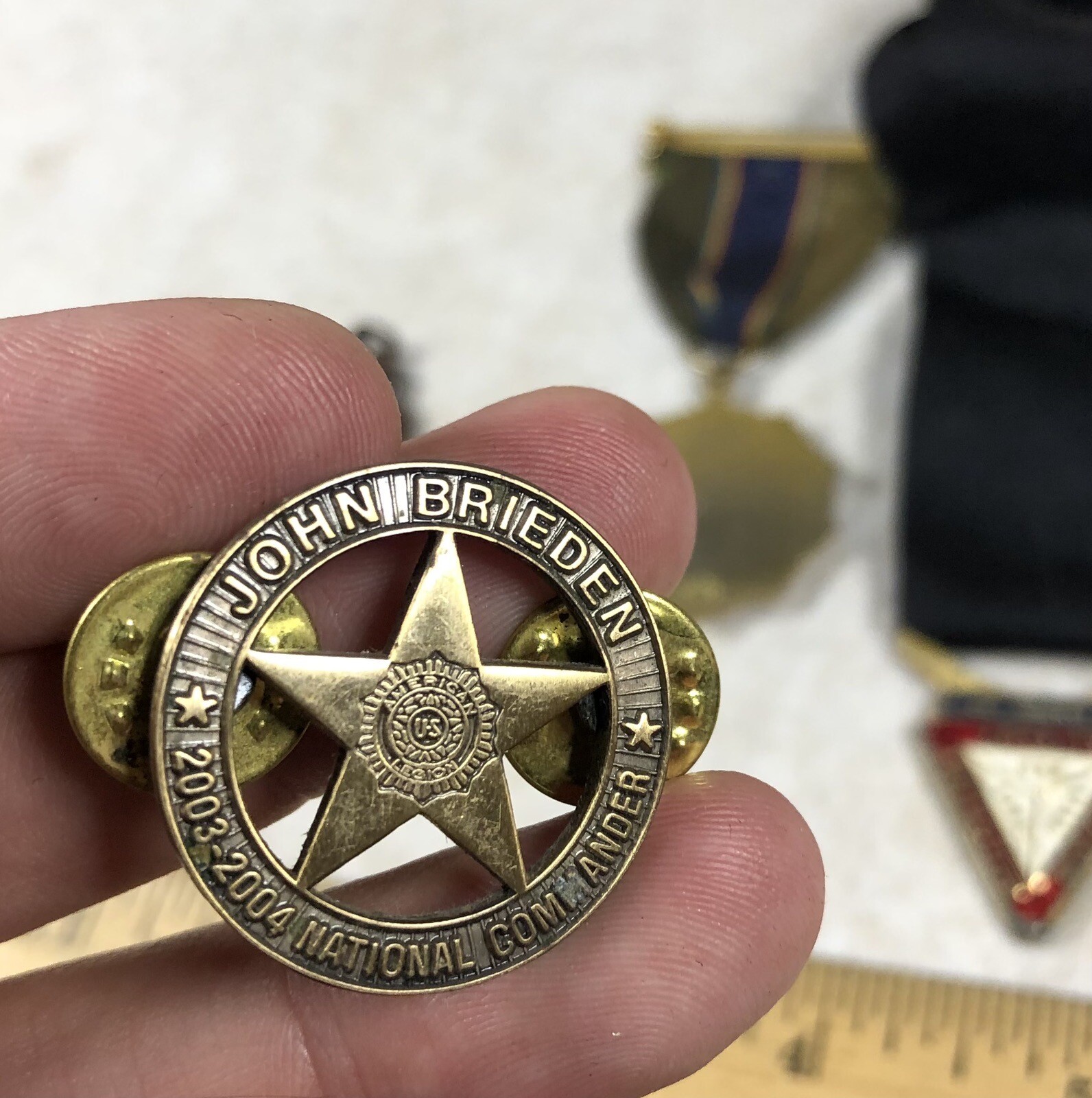 Vintage American Legion Vice Commander Ribbon Medal Badge Pin Mix Lot ...