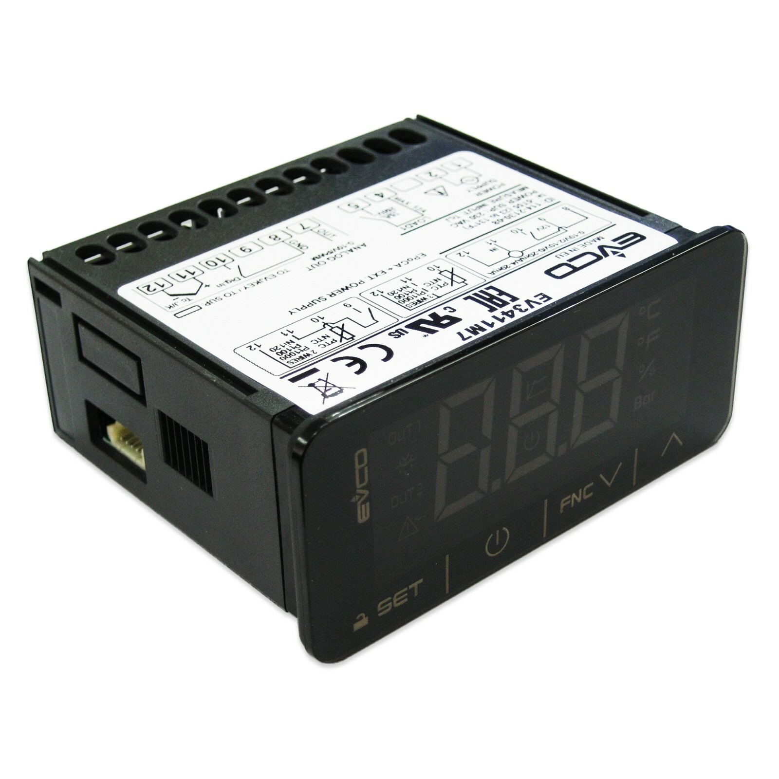 EVCO DIGITAL THERMOSTAT TEMPERATURE CONTROLLER FRIDGE BOTTLE COOLER ...