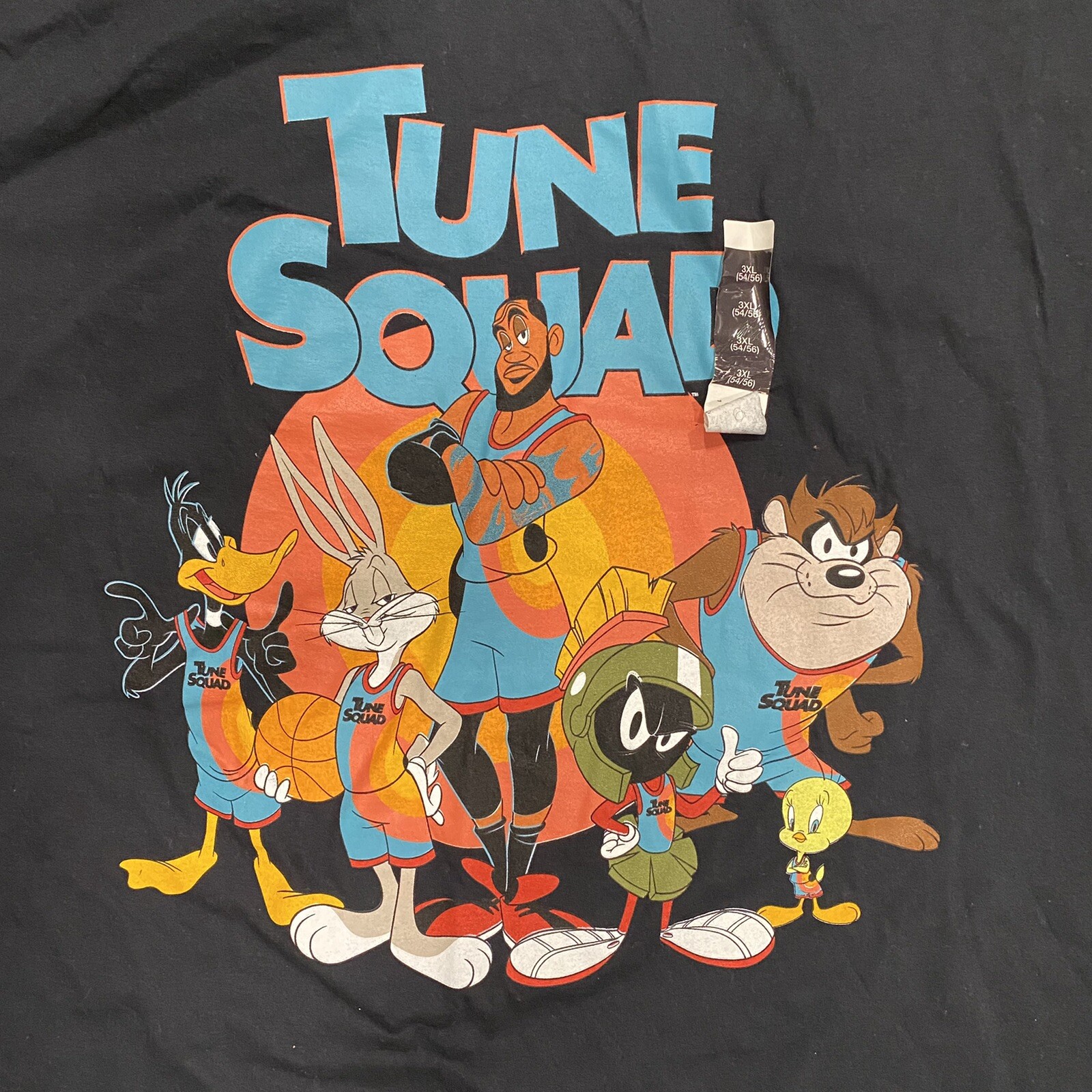 Nike Lebron James Space Jam Tune Squad Shirt Tee Black Mens Size 3XL ...