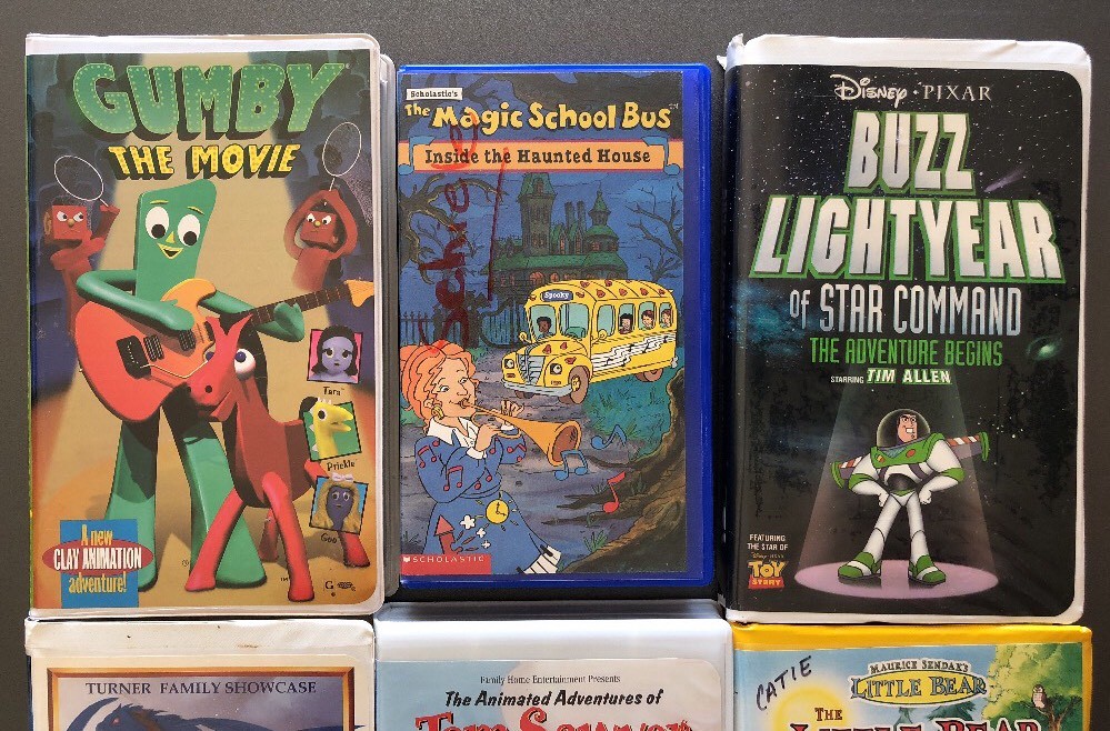 Lot of 6 VHS Children’s Tapes Gumby Buzz Lightyear Little Bear Tom ...