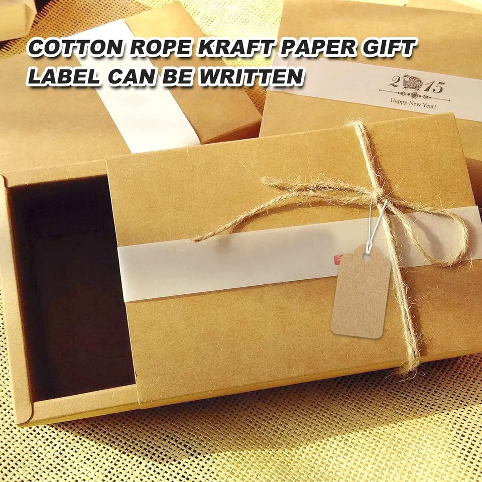 Price Tags, 500 Pcs Small Kraft Paper Price Labels Tags with String ...