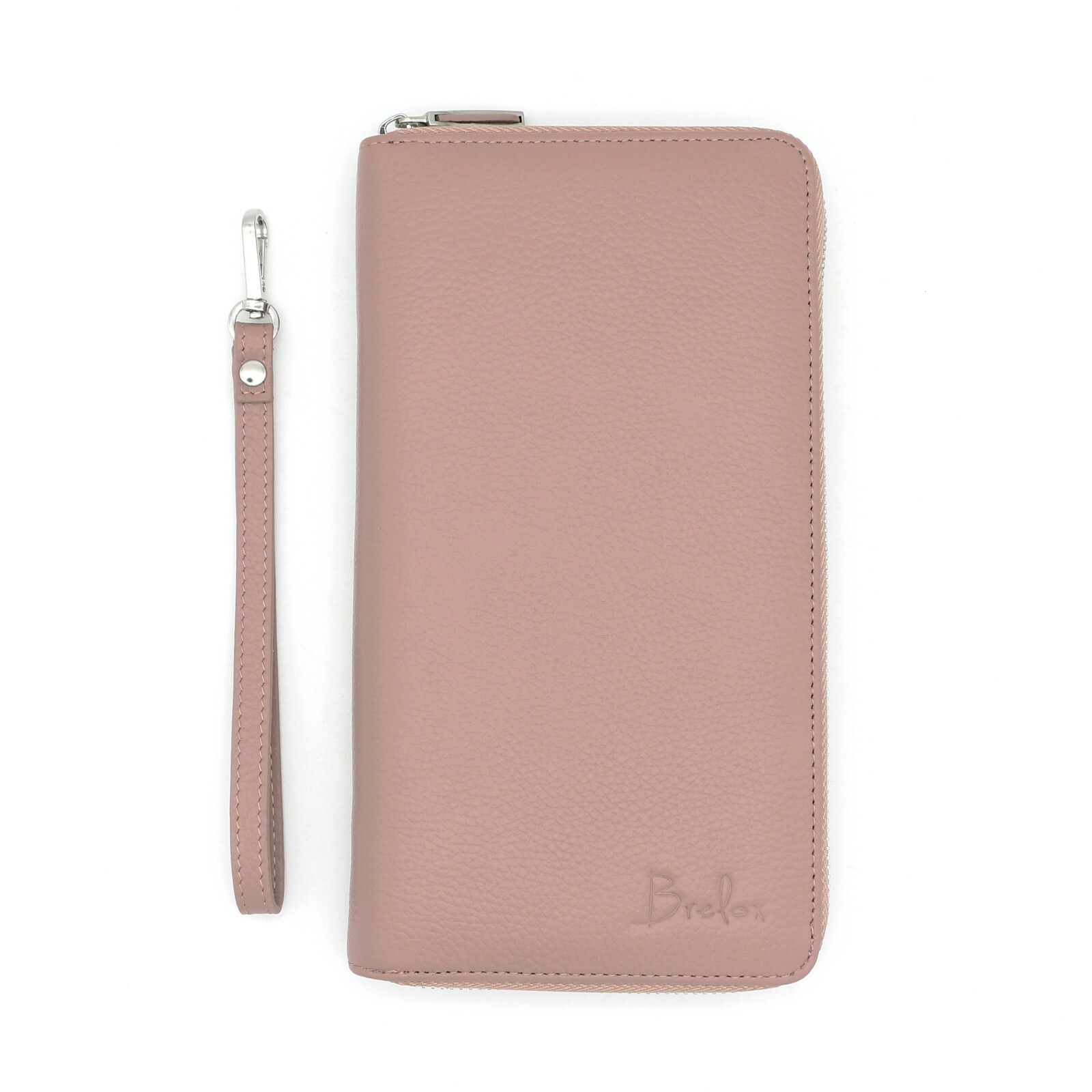 Brelox Travel RFID Passport Holder Wallet - Genuine Leather - Pink | eBay