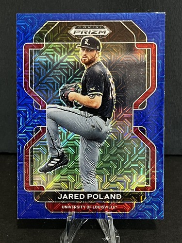 2022 Panini Prizm Draft Picks - Jared Poland #PDP172 Blue Mojo Prizm ...