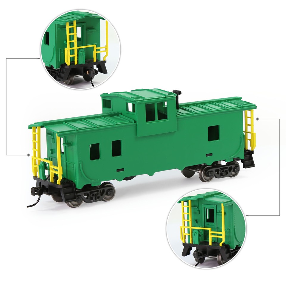 Evemodel Trains - Painted Unlettered HO Scale 36' Wide Vision Caboose ...