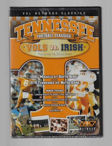 Tennessee Football Classics Vols VS Notre Dame Irish DVD New Sealed ...