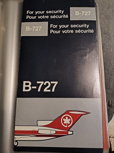Aire Canadá B 727 Safety Cards | eBay UK